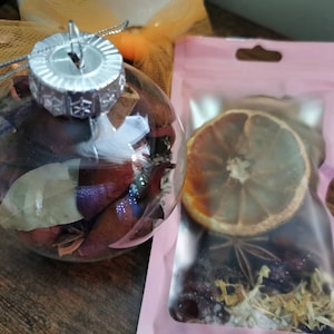 Witches Ball and Simmer Pot. Simmer Pot Includes Dried Orange, Cloves ...