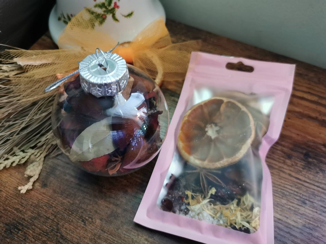 Witches Ball and Simmer Pot. Simmer Pot Includes Dried Orange, Cloves ...