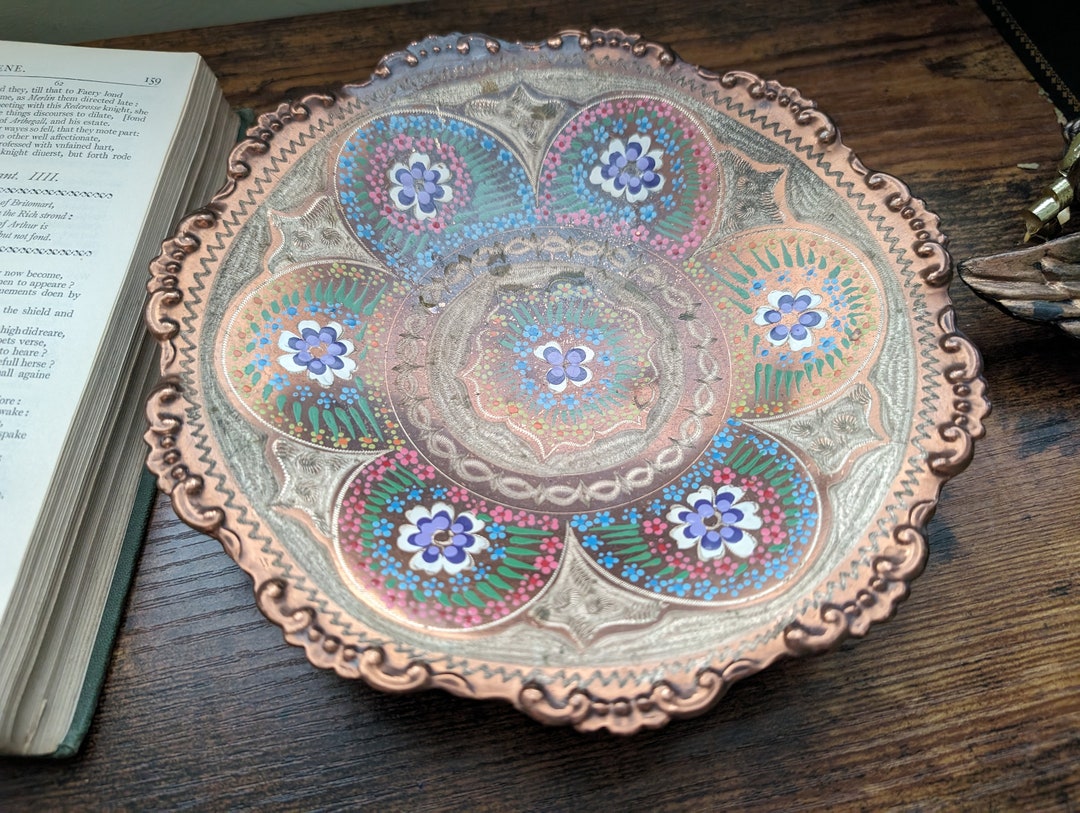 Vintage Copper Altar Smudge Offering Plate - Etsy