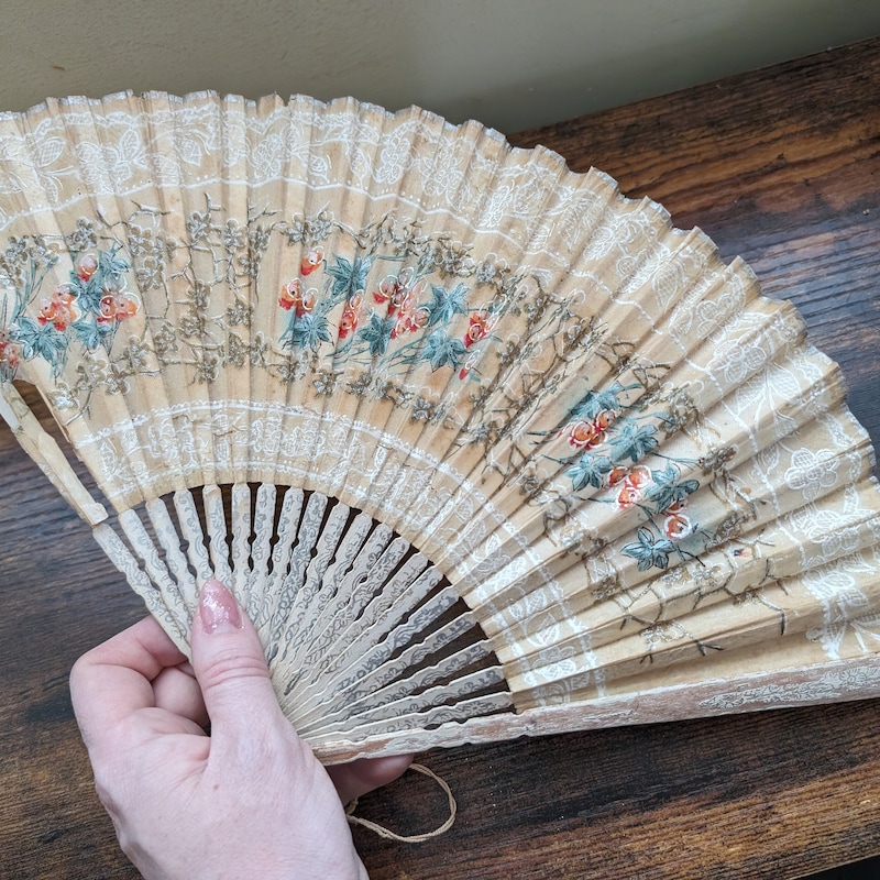 Hand Painted Fan - Etsy