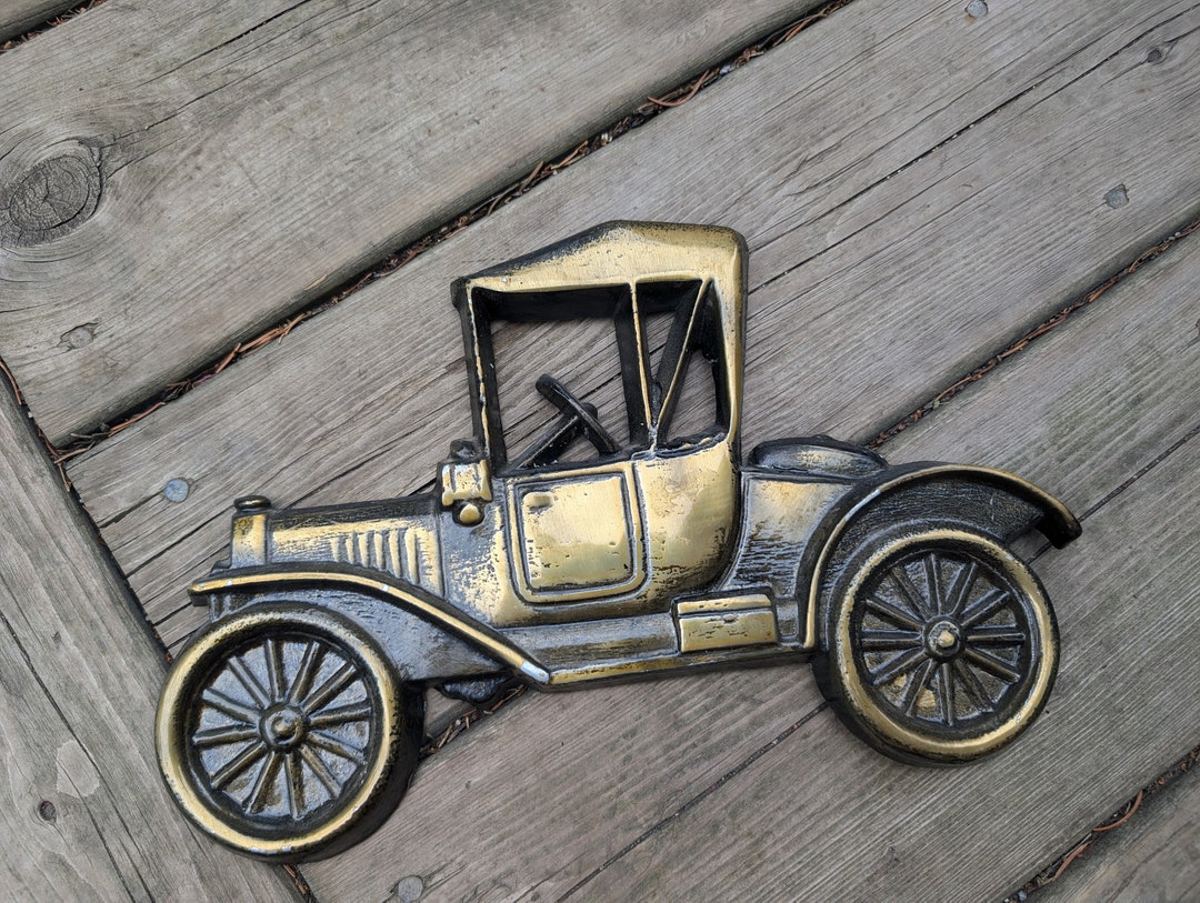 Vintage Ford Model T Brass Wall Decor Made in Japan - Etsy