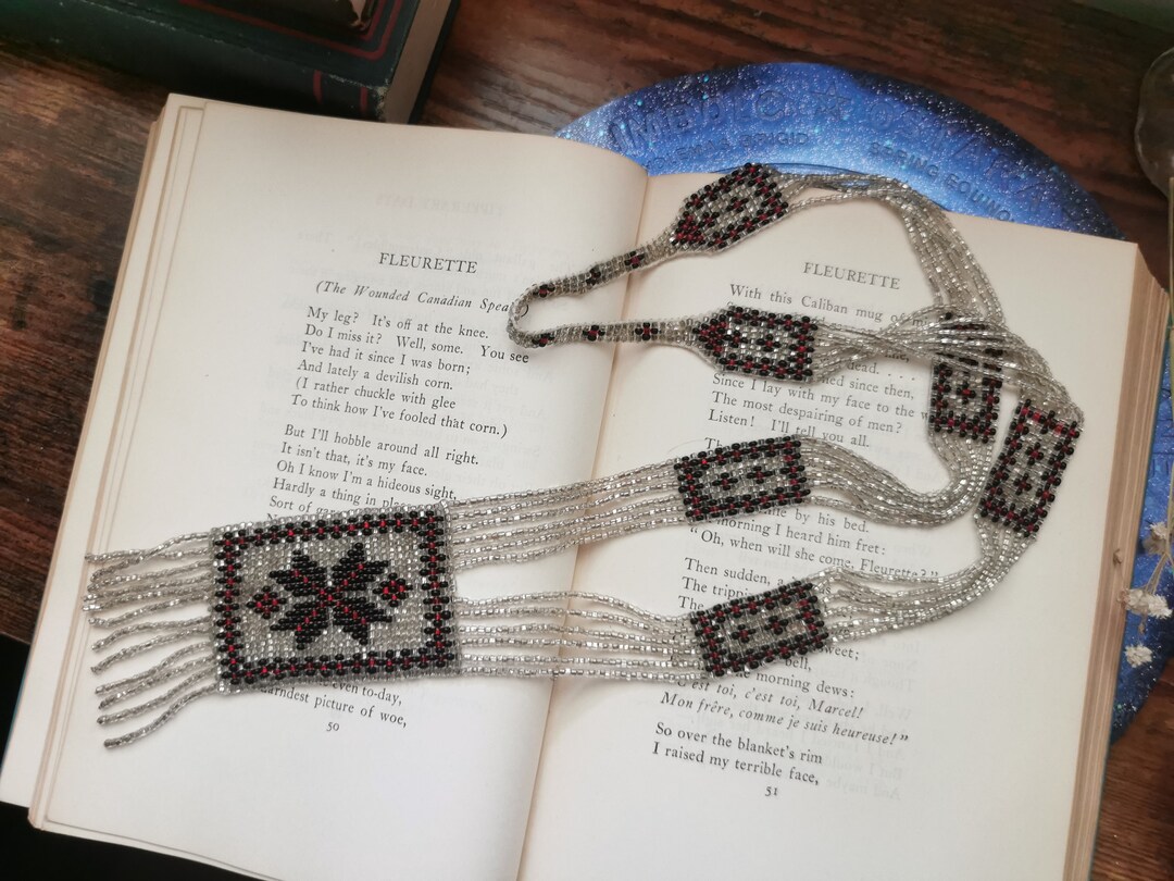 1920s Flapper Beaded Necklace - Etsy