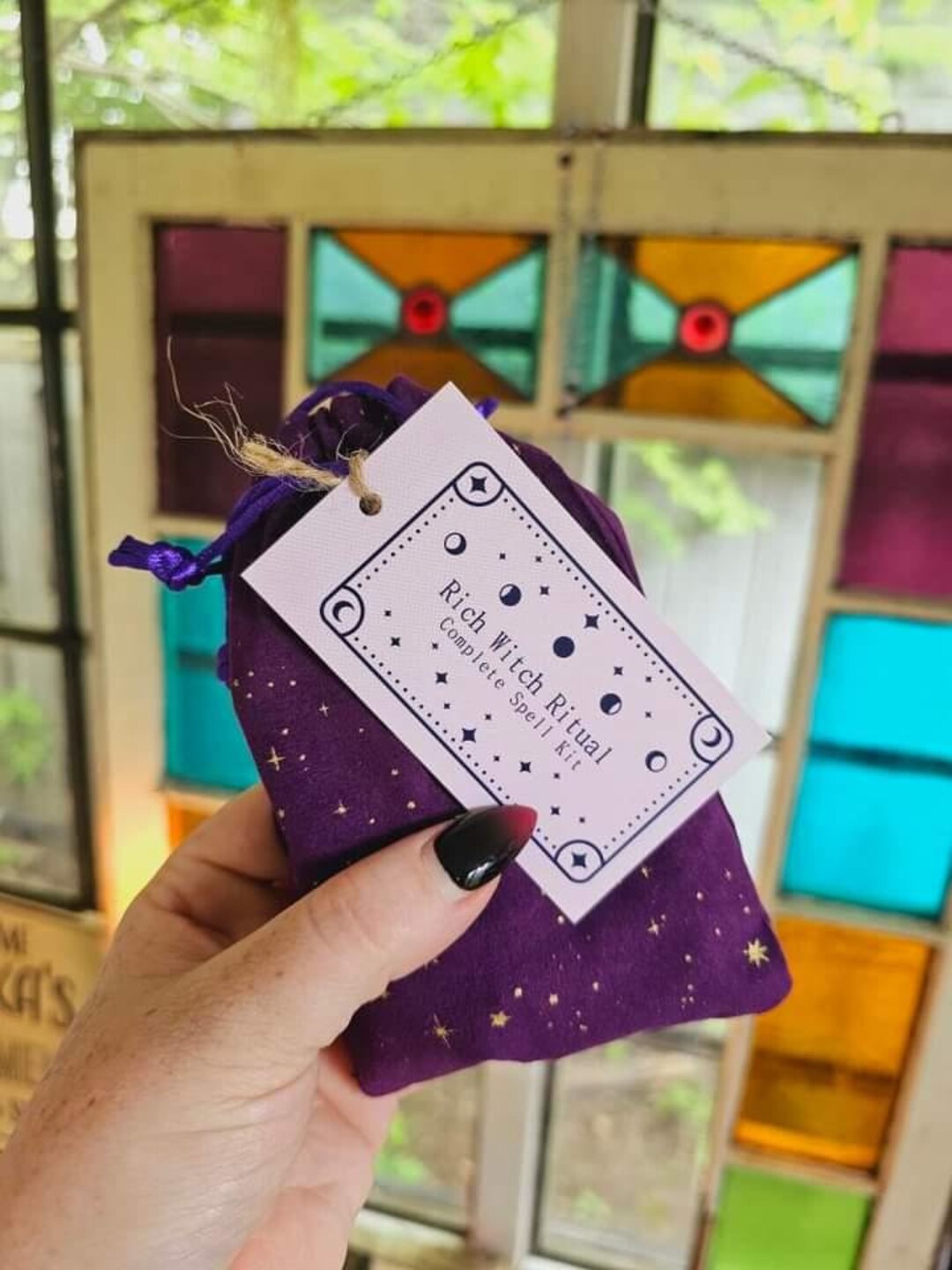 Three Witches Spell Bags Cut the Cord and Rich Witch Velvet Ritual Bags ...