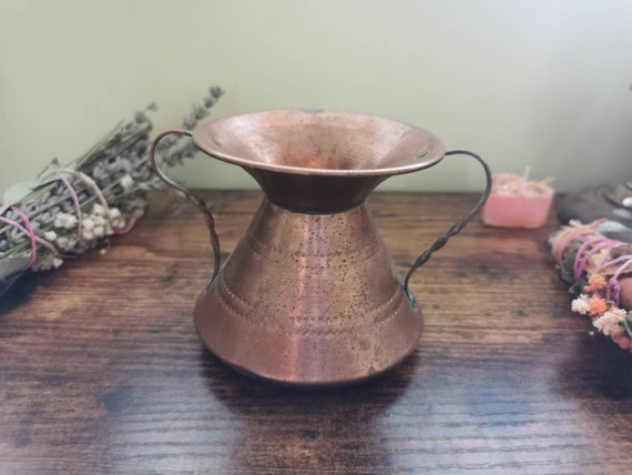 Vintage Small Copper Pot With Handles - Etsy