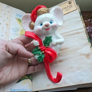 Vintage Plastic Mouse Christmas Stocking Hanger - Etsy