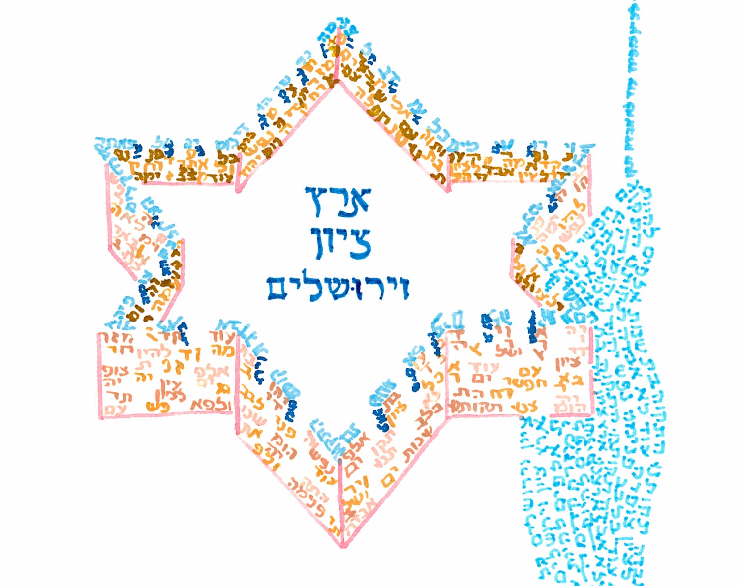 Hatikva- the Hope - Israel National Anthem - Etsy