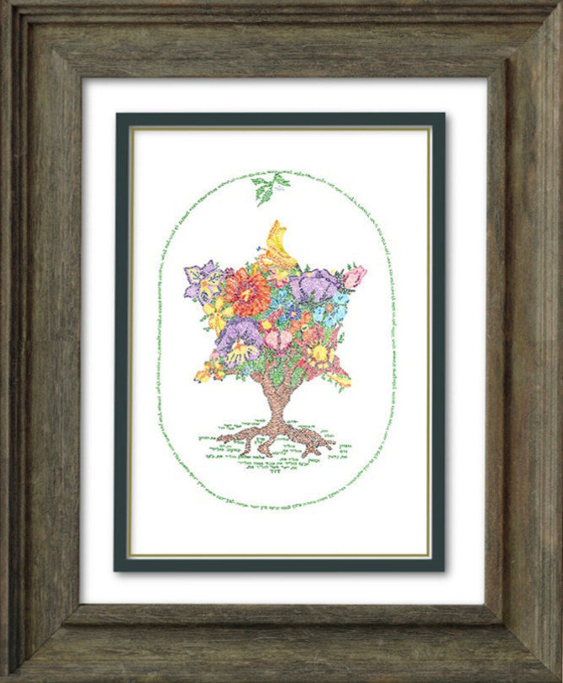 Tree of Life Entire Book of Ruth Print or Giclee Jewish Wall - Etsy Israel