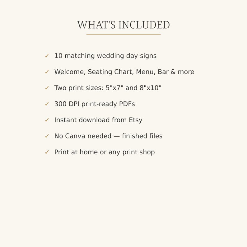 Wedding Signs Printable Bundle, 10 Botanical Wedding Day Signs, Welcome ...