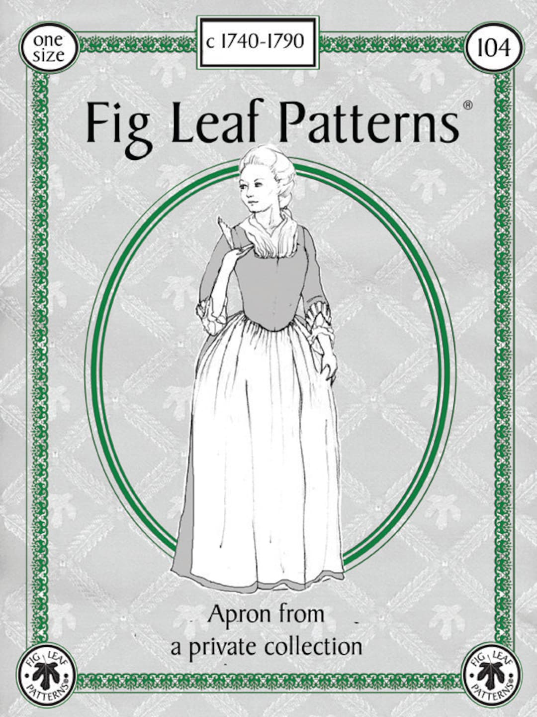 Fig Leaf Patterns 104, Apron, C. 1730-1790, One Size - Etsy
