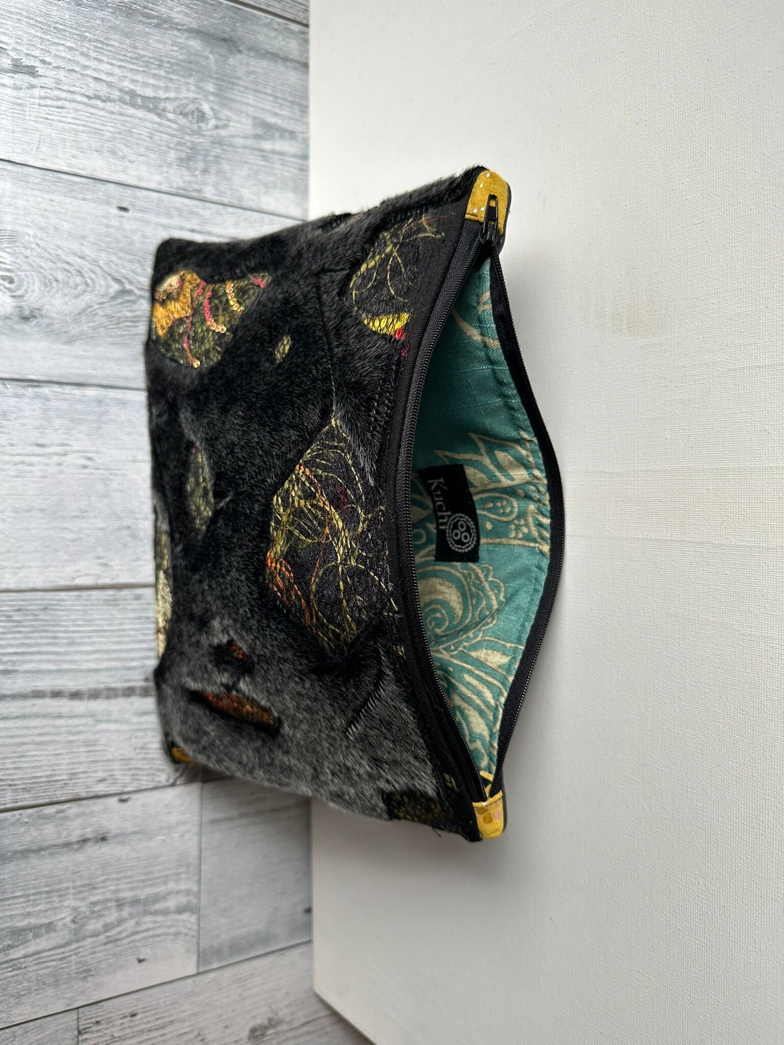 Textile Art Clutch, Handcrafted Women Clutch, Artist, Art Lovers ...