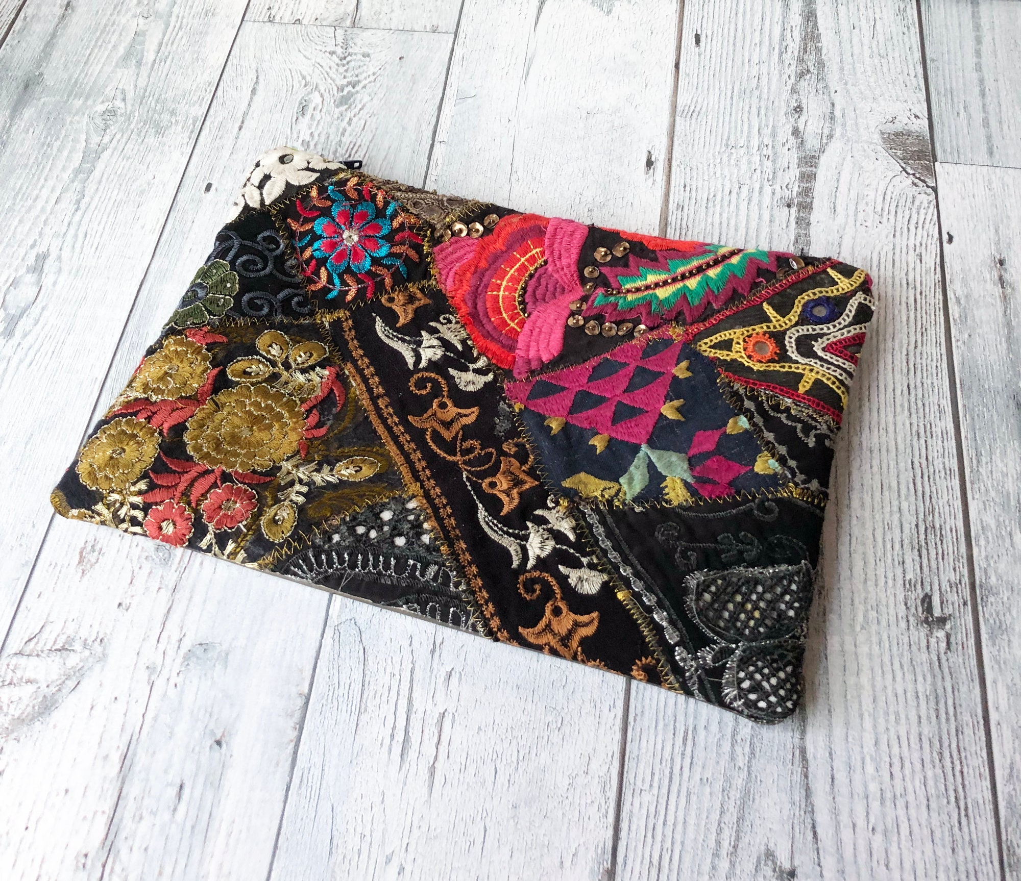 Ethnic Clutch, Embroidered Clutch, Handcrafted Women Clutch, Evening ...
