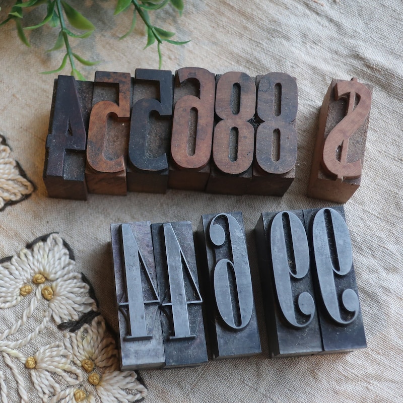 Letterpress Blocks - Etsy