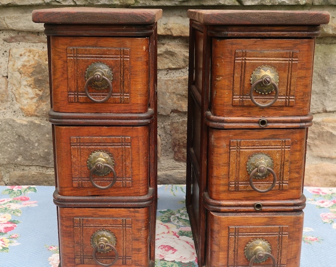 One Stack of Three Wooden Sewing Machine Drawers, Craft Room Storage ...