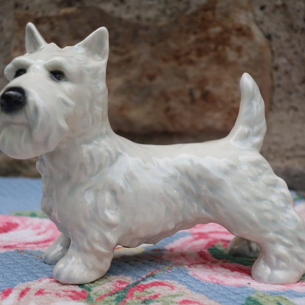 Scottish Terrier Porcelain Dog - Etsy