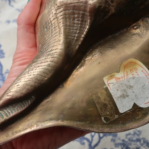 Large Brass Conch Seashell Hollywood Regency Beach House Decor - Etsy