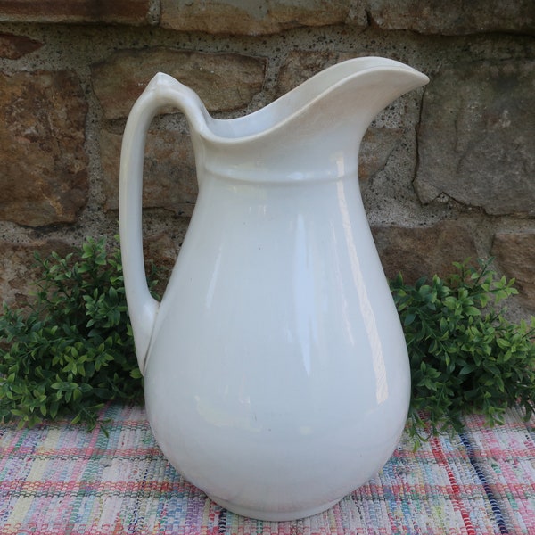 Ironstone Pitcher - Etsy