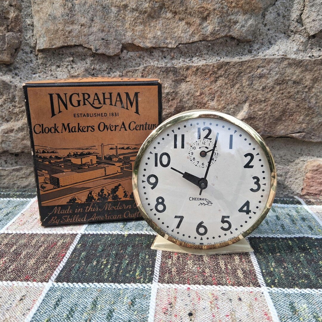 Vintage Alarm Clock Cheerio Ingraham With Original Box - Etsy