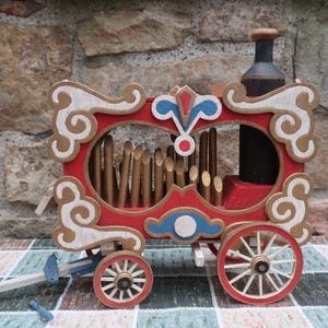 Vintage Circus Wagon Calliope Wooden Toy Folk Art - Etsy