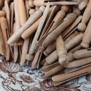 Set of 12 Wood Peg Clothespins Laundry Linens Crafts Supply - Etsy