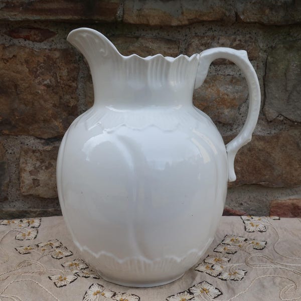 Ironstone Pitcher - Etsy