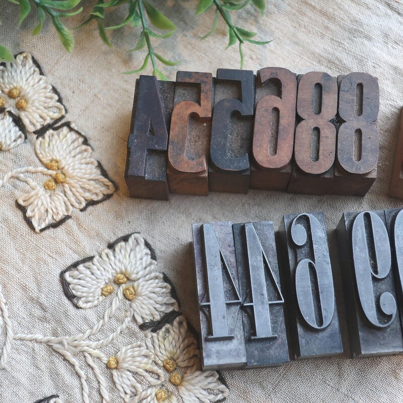 Letterpress Blocks - Etsy