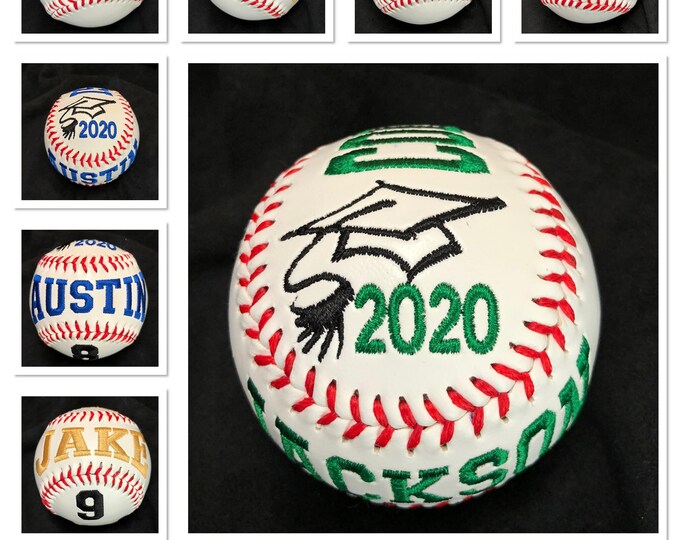 Custom Embroidered Baseballs - Etsy