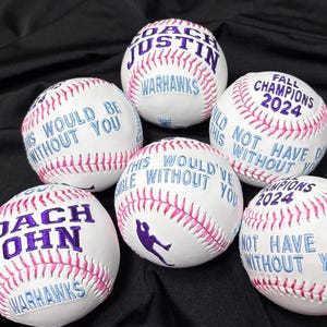 Custom Embroidered Baseballs - Etsy