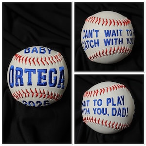 Custom Embroidered Baseballs - Etsy