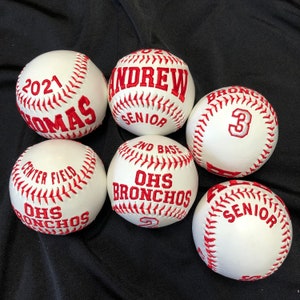 Custom Embroidered Baseballs - Etsy