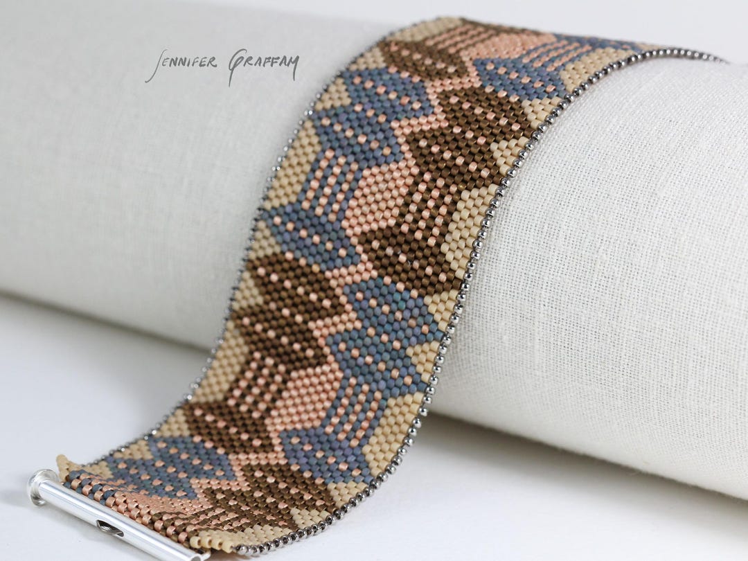 Marketa Morandi Bracelet PDF Pattern - Odd Count Peyote Stitch | Beadweaving - Etsy