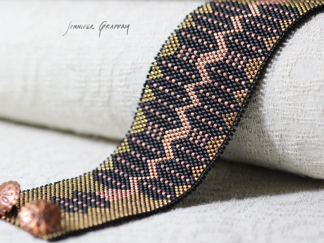 Marketa Shine Bracelet PDF Pattern - Odd Count Peyote Stitch | Beadweaving - Etsy