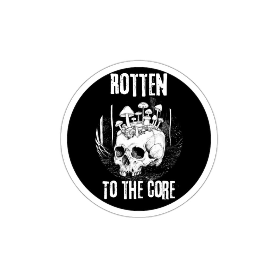 Rotten to the Core Die-cut Sticker, Gothic Stickers, MacBook Decal ...