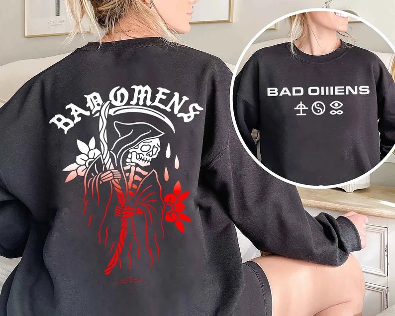 Bad Omens Band Shirt, Bad Omens Sweatshirt, Bad Omens Rock Band Shirt, Bad Omen Tour Concert ...