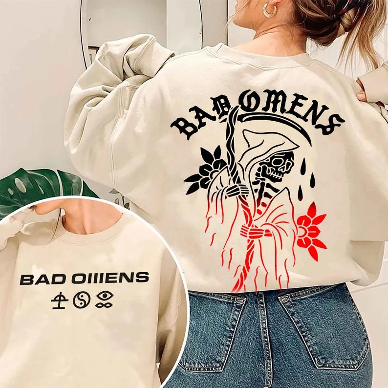 Bad Omens Band Shirt, Bad Omens Sweatshirt, Bad Omens Rock Band Shirt, Bad Omen Tour Concert ...