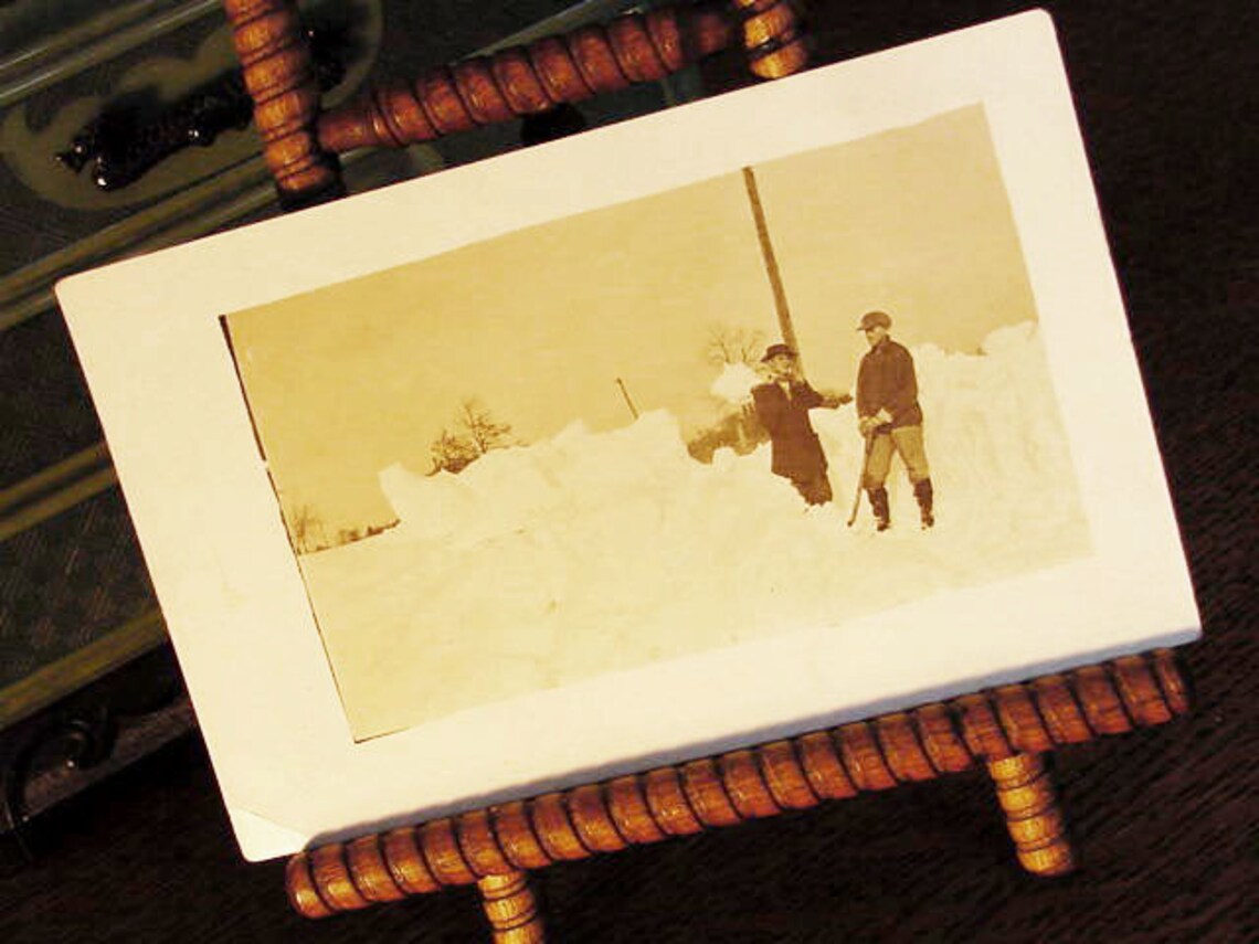 Antique Photo Vintage SNOW STORM 1 of 2 1904 to 1918 - Etsy Canada