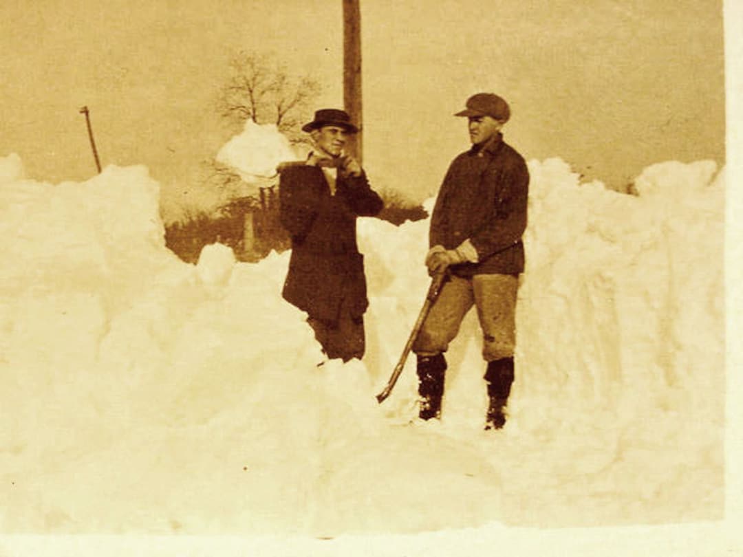 Antique Photo Vintage SNOW STORM 1 of 2 1904 to 1918 - Etsy Canada
