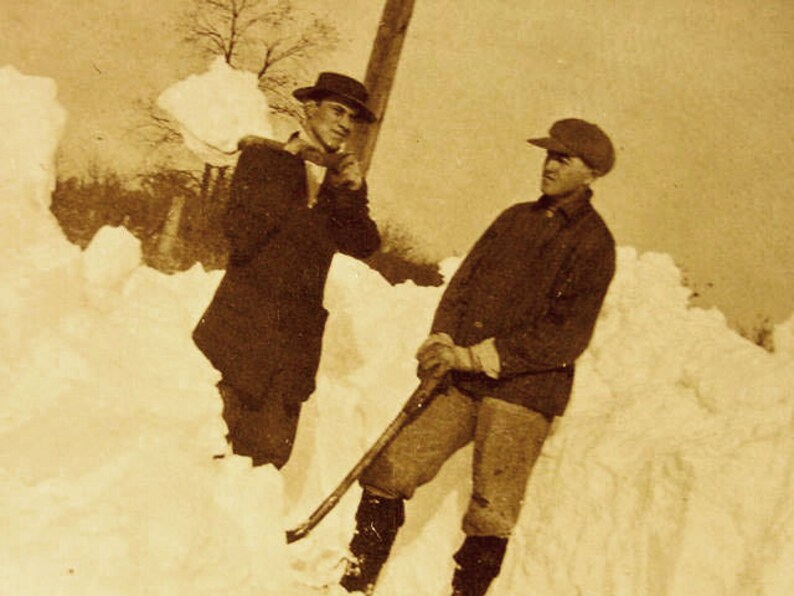Antique Photo Vintage SNOW STORM 1 of 2 1904 to 1918 - Etsy Canada