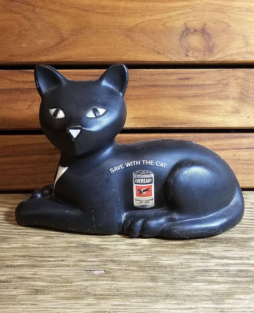 MCM Mid Century Cat Eveready Battery Cat Bank Advertising Memorabilia ...
