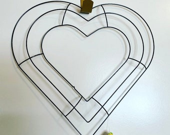 Heart Shaped Wire Wreath Form - Etsy