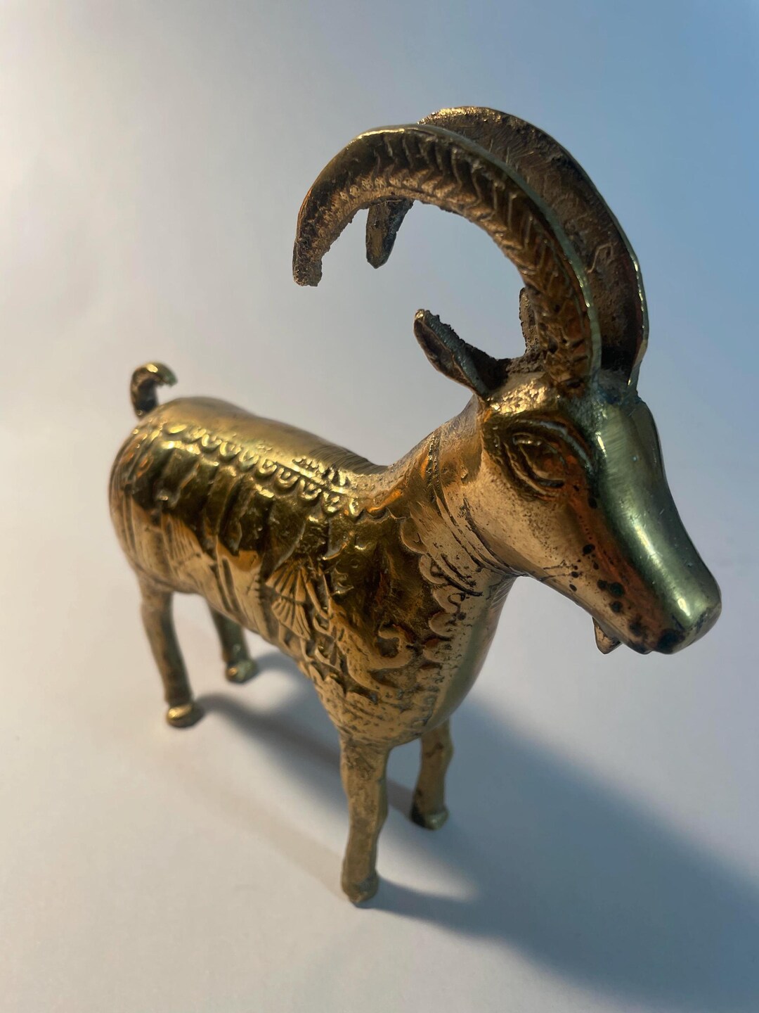 Vintage LARGE 1960s Brass Persian Ram - Aries Sign - Etsy
