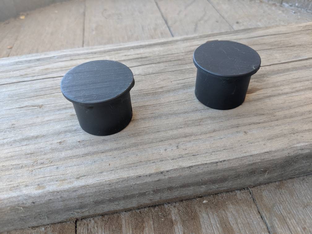 Plain End Caps, ( 1-EA ) Drapery Rod Simple Caps, Curtain Rod End Caps ...