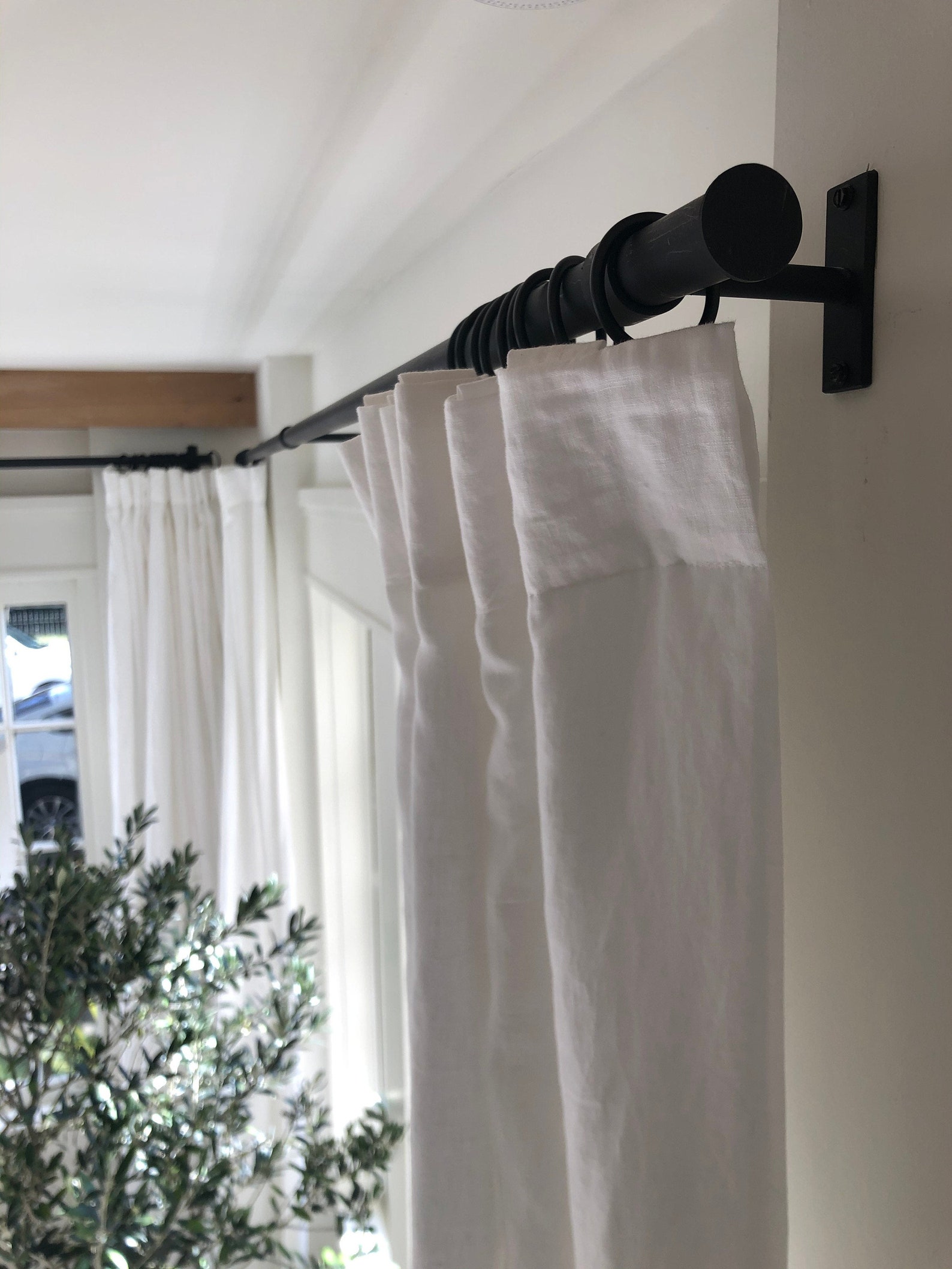 Plain End Caps 1-EA Drapery Rod Simple Caps Curtain Rod - Etsy