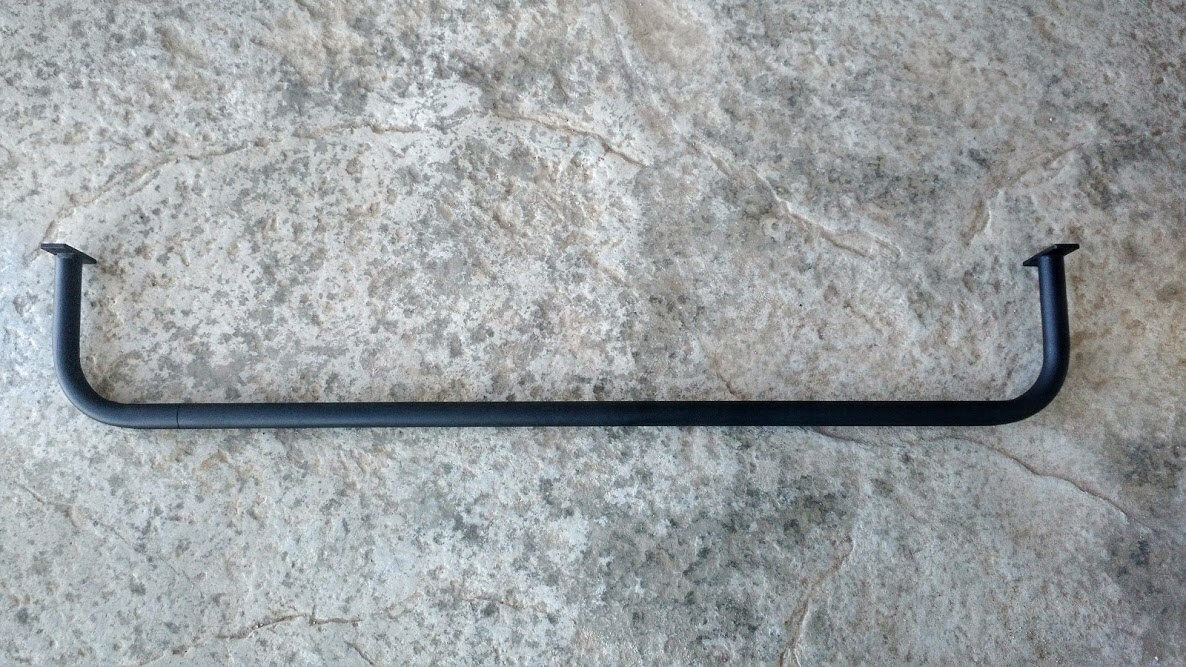 1'' Curtain Rod Industrial Rod Modern Iron Drapery | Etsy