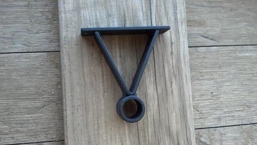 SB202 Round Rod Iron Brackets Wood Pole Bracket 1-EACH | Etsy