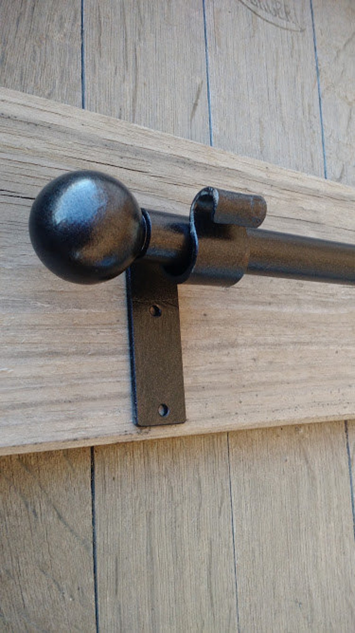 Curtain Iron Rod SET 3/4'' or 1'' Rod With | Etsy