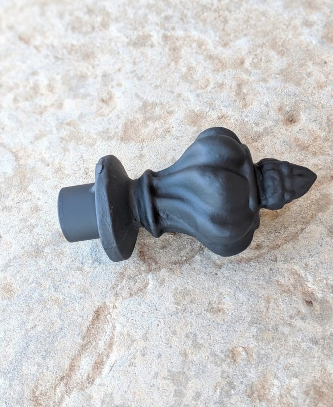 SF66 Finials, 1-ea Large Elegant Drapery Rod Finials, Decorative Window ...