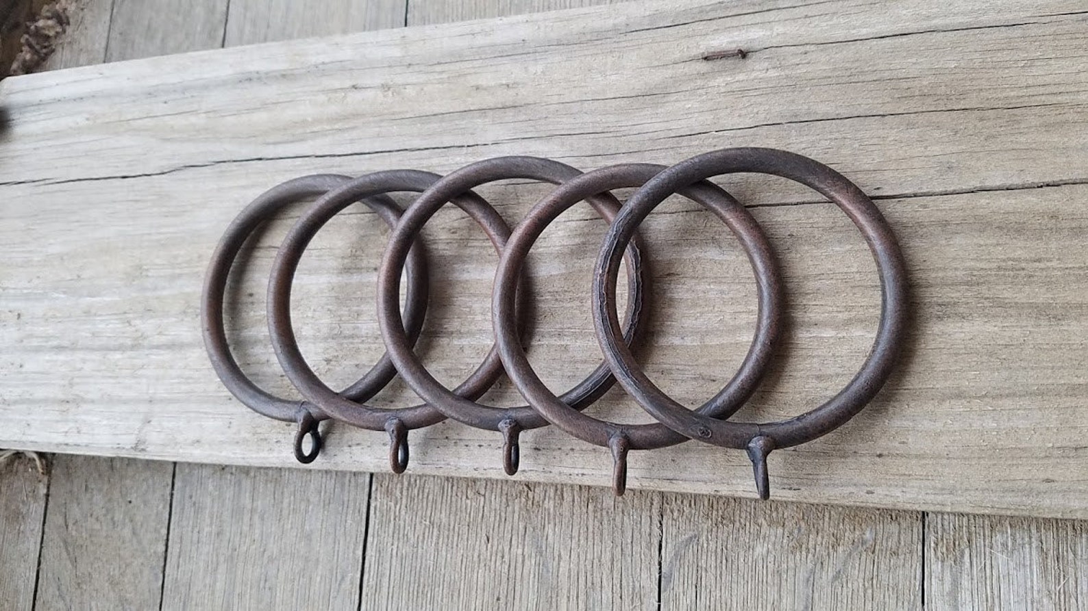 2-1/2'' ID Iron Drapery Rod Rings / Iron Curtain Rod - Etsy