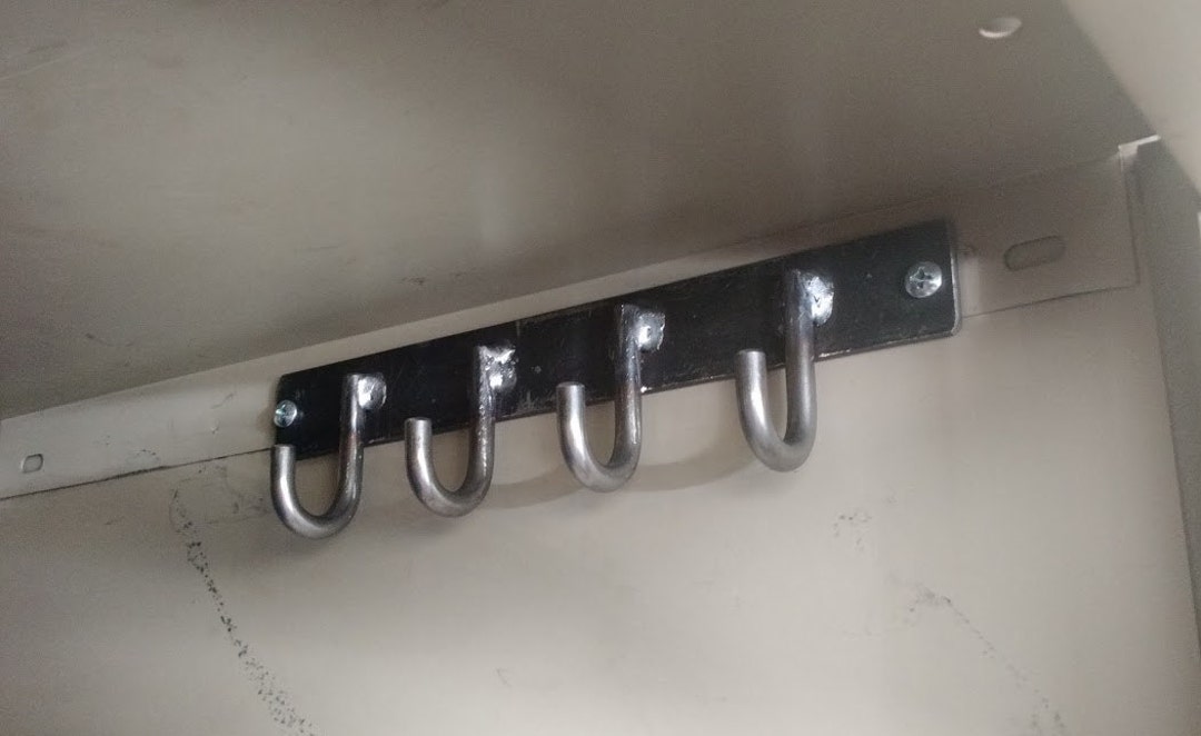 Key Holder, Industrial Key Holder With 4 Hooks, Iron Key Hooks, Raw ...