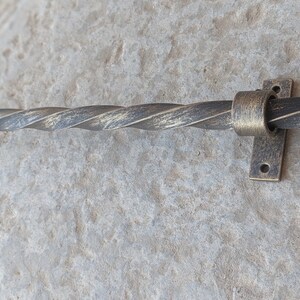 TWISTED IRON ROD Cut to Size, 67'' - 126'' Longer Rods Spliced in 2 ...