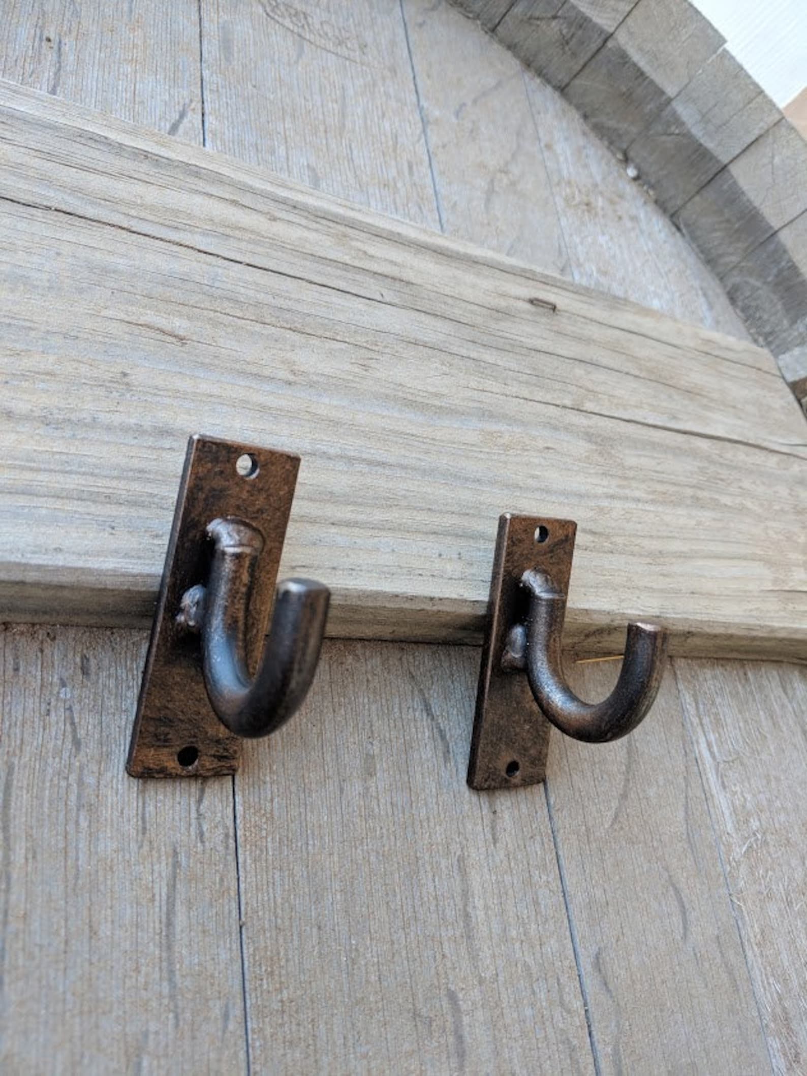 Forged Brackets Wood Pole/iron Bracket 1-EACH Drapery - Etsy